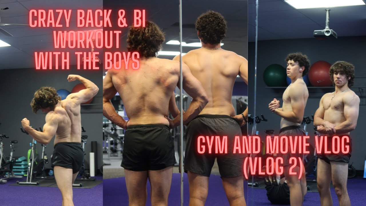 Crazy Back and Bi workout with the boys. (Gym vlog. 2) - YouTube