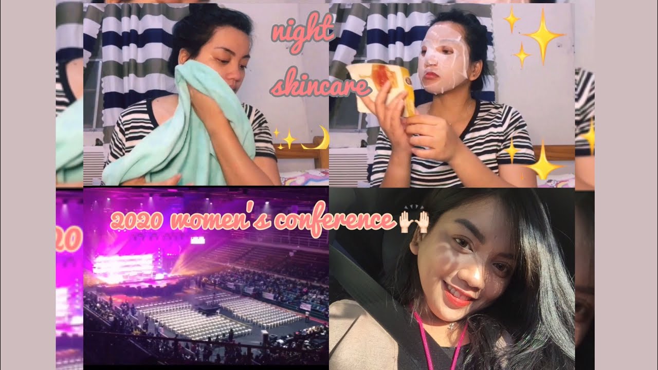 Night skincare routine 🌙 + 2020 Women's conference 🙌🏻 | Katrina Manalo ...