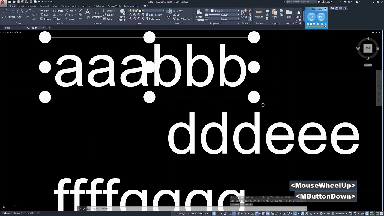 AI의 AutoCAD 46강 Dtext - YouTube