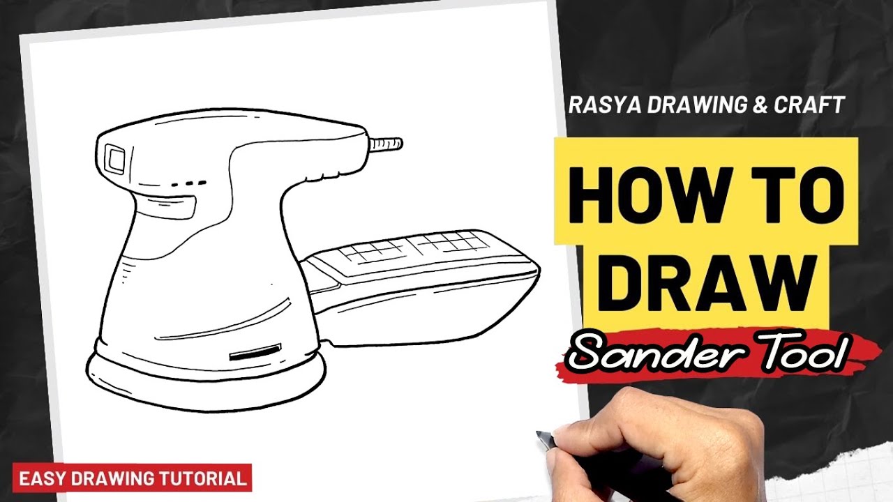 How to draw Sander Tool - YouTube