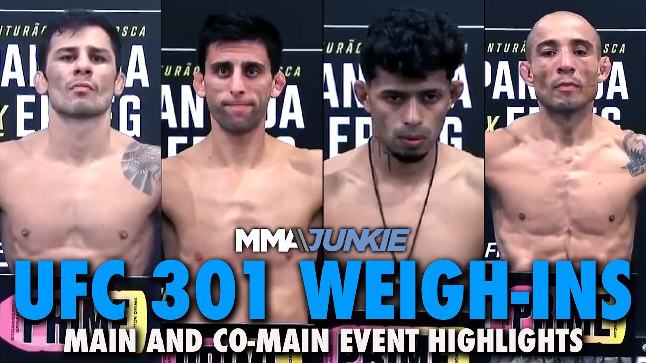 UFC 301 Weigh-In Highlights: Title Fight Official, Jose Aldo Set For ...