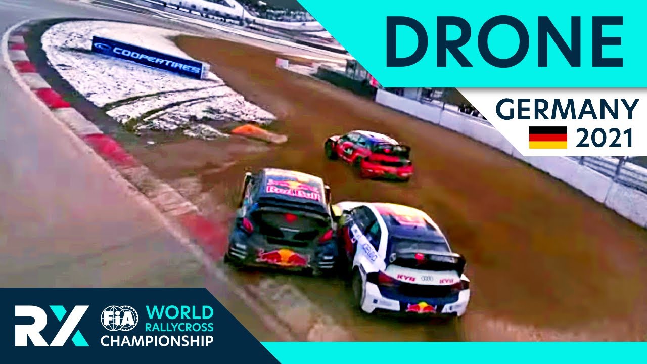 FPV Drone chasing Rallycross Cars at World RX of Germany 2021 ...