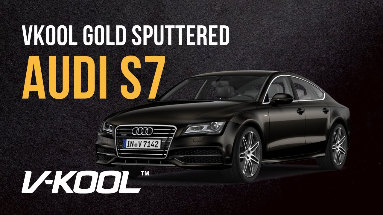 VKool Gold sputtered Solitaire on Audi S7 for extreme heat protection ...