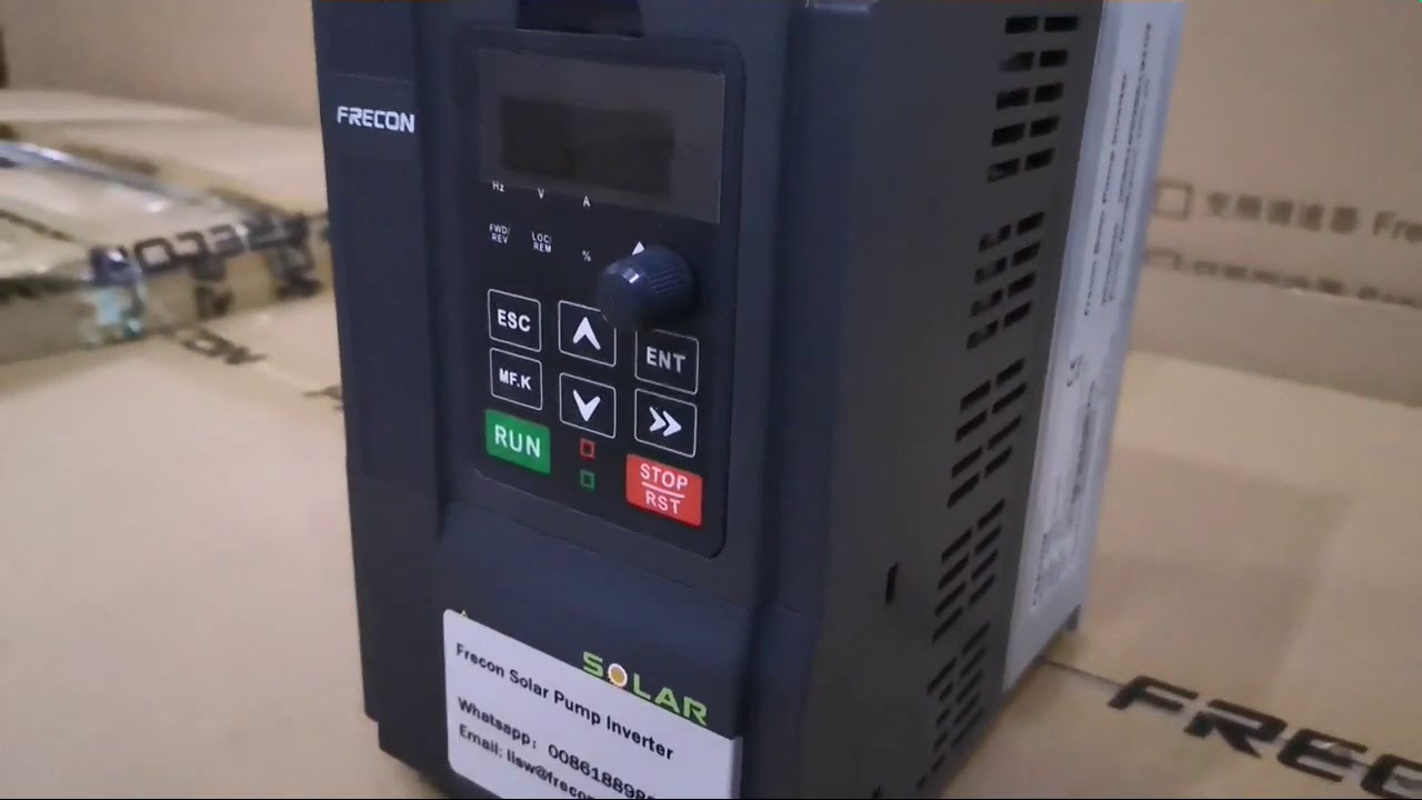 220V single phase input, 220V single phase or 3 phase output Frecon VFD ...