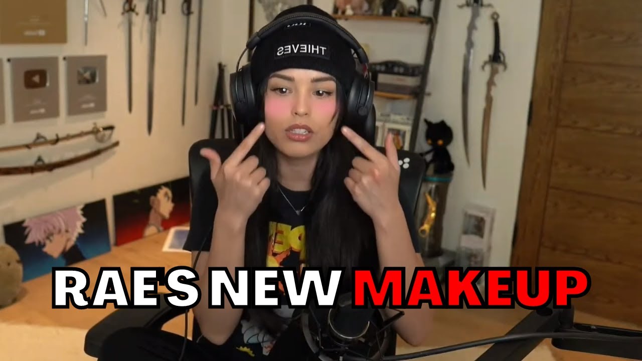 Valkyrae shows off her new makeup look! - YouTube