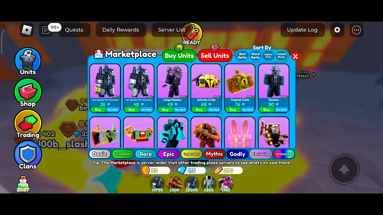 2nd episode TTD trading montage #roblox #toilettowerdefense - YouTube