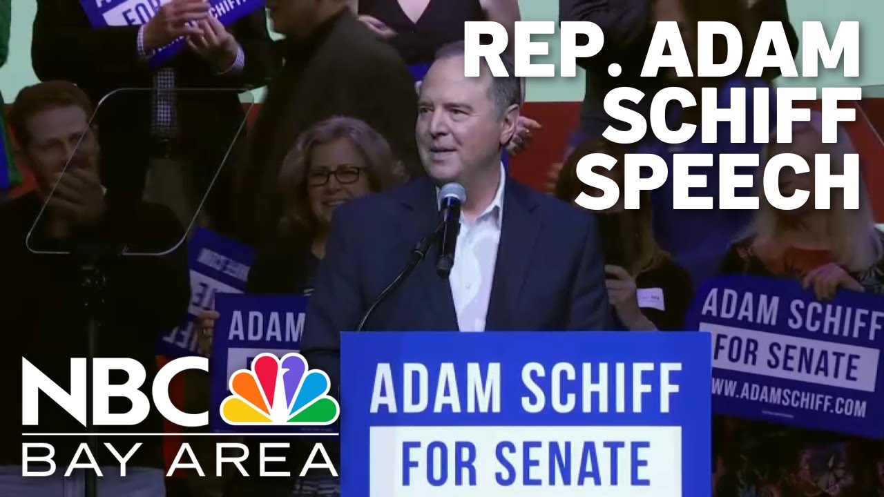 Watch: Rep. Adam Schiff speaks after advancing to California Senate ...