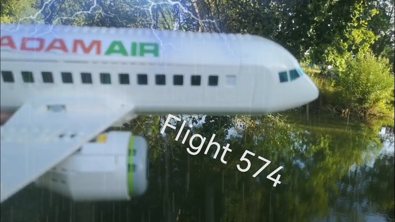Adam Air flight 574 but in lego - YouTube