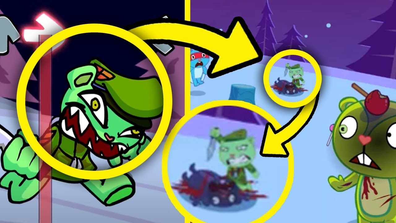 References in FNF Mods | Flippy Triggered | Flippy Aggression - YouTube