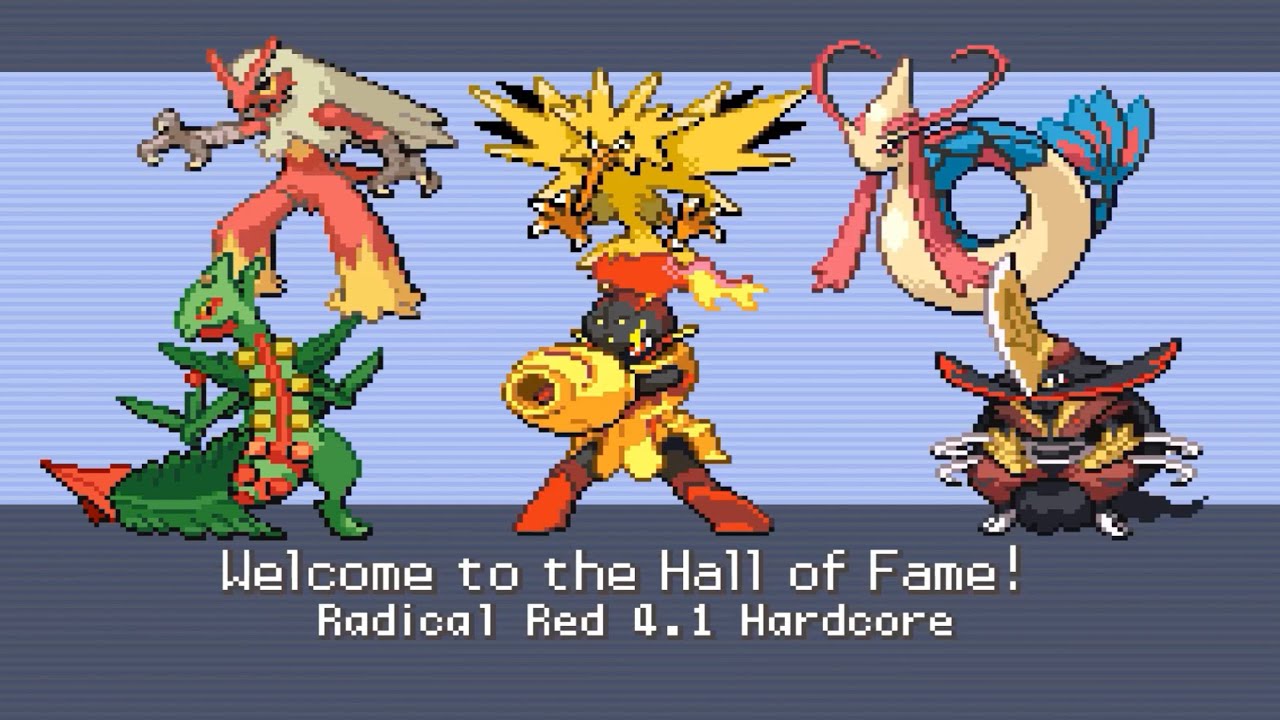 Pokemon Radical Red 4.1 Hardcore - Elite Four and Champion - YouTube