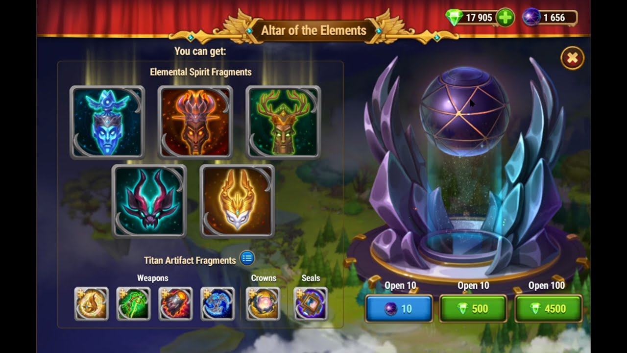 1000 TITAN ARTIFACT SPHERES = ? TOTEM | HERO WARS WEB & FB - YouTube