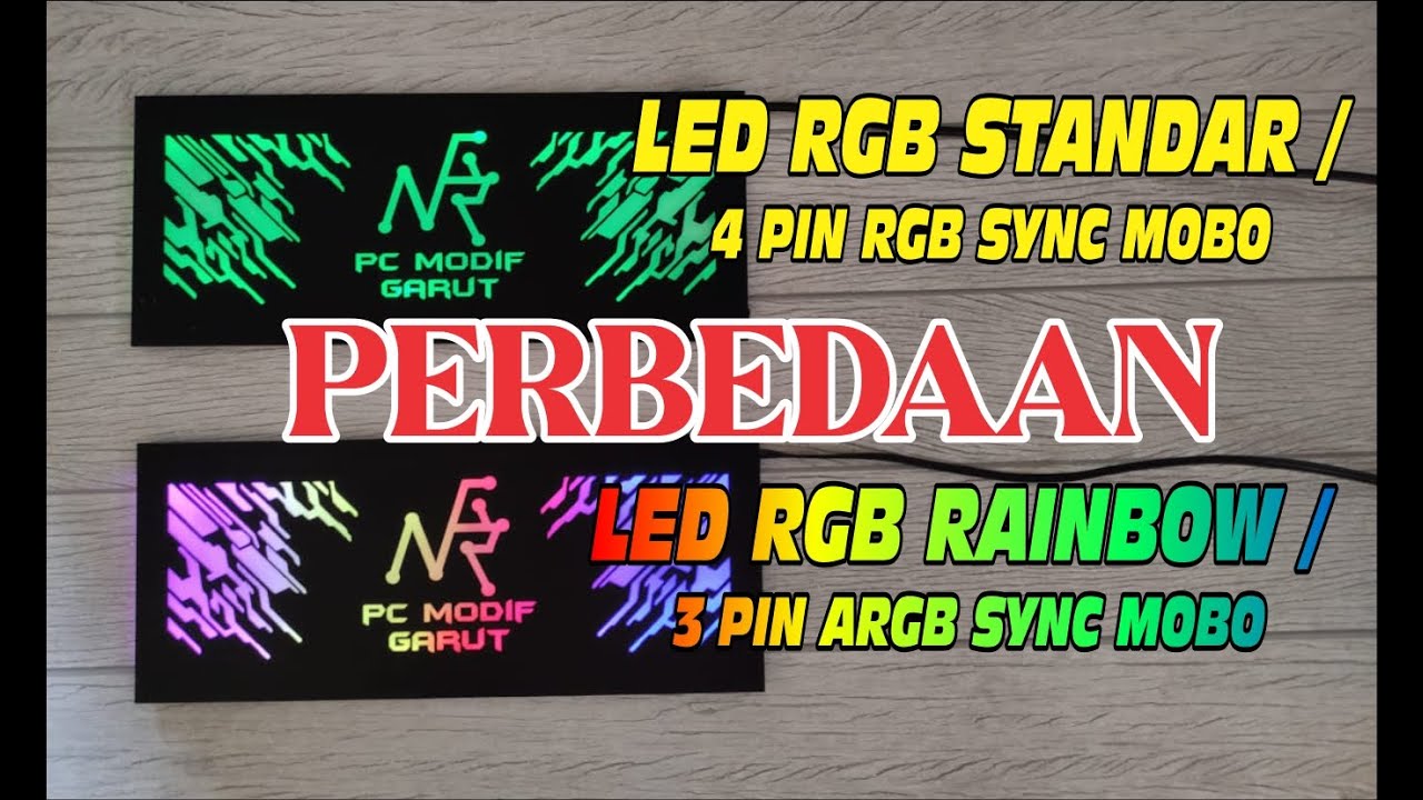 perbedaan led rgb standart /4 pin rgb header sync dengan rgb rainbow ...
