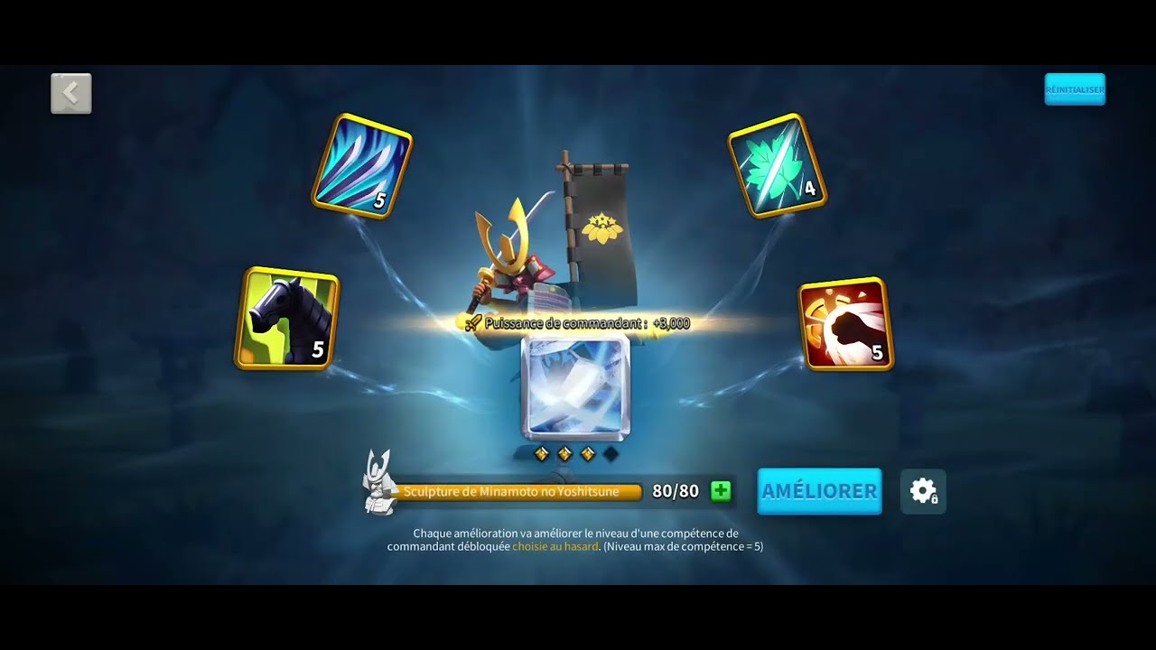 ROK - Je débloque l'expertise de Minamoto ! - Premier commandant ...