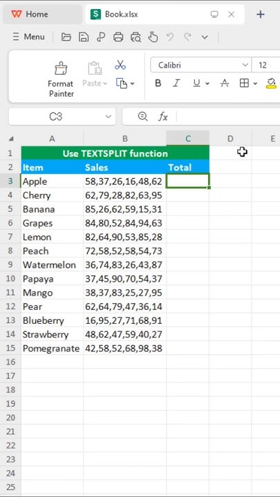 How to use textsplit Function in Excel #excel #exceltips #dataanlysis # ...