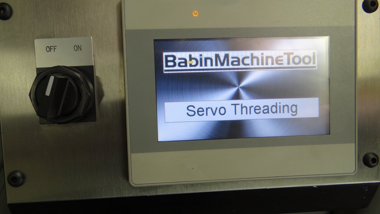 Babin Machine servo threading for HLV and new TML-5Cst lathe - YouTube