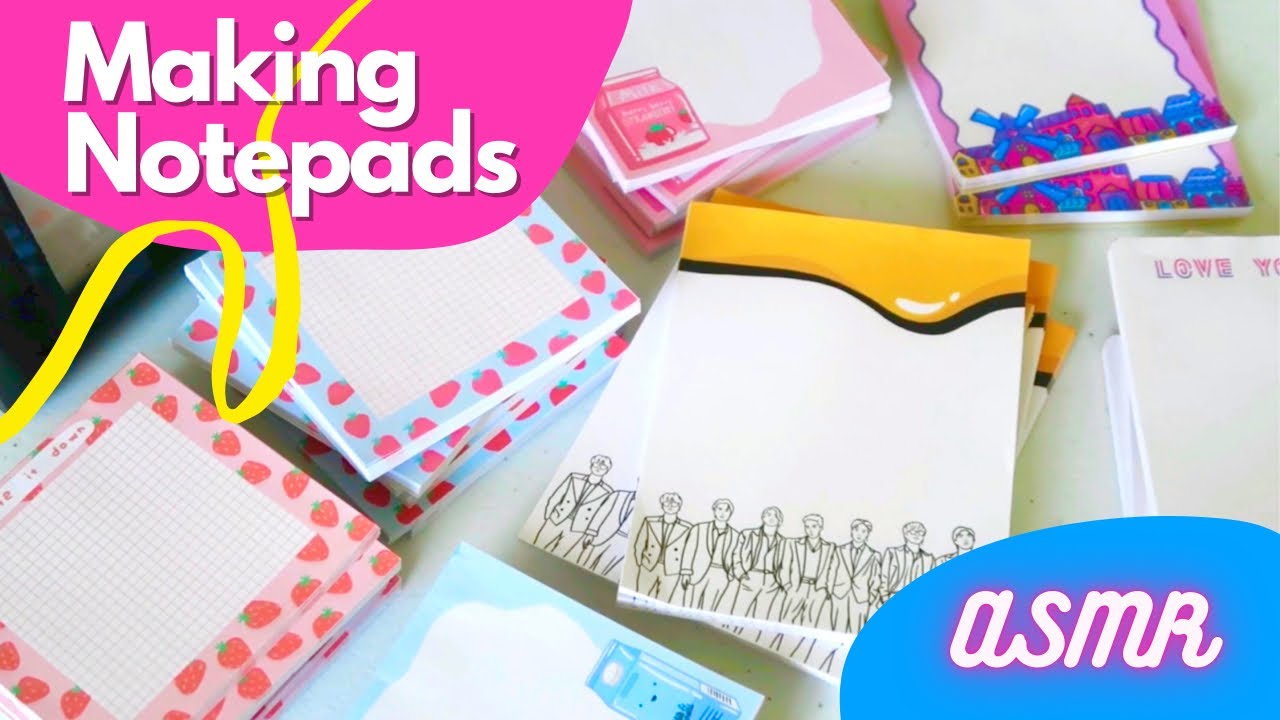 Making Hand Made Notepads | Restocking | ASMR STYLE - YouTube