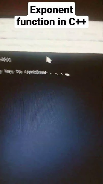 exponent function in c++💻💻 - YouTube