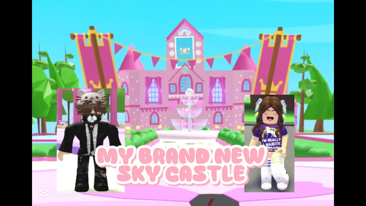MY BRAND NEW ADOPT ME SKY CASTLE! - YouTube