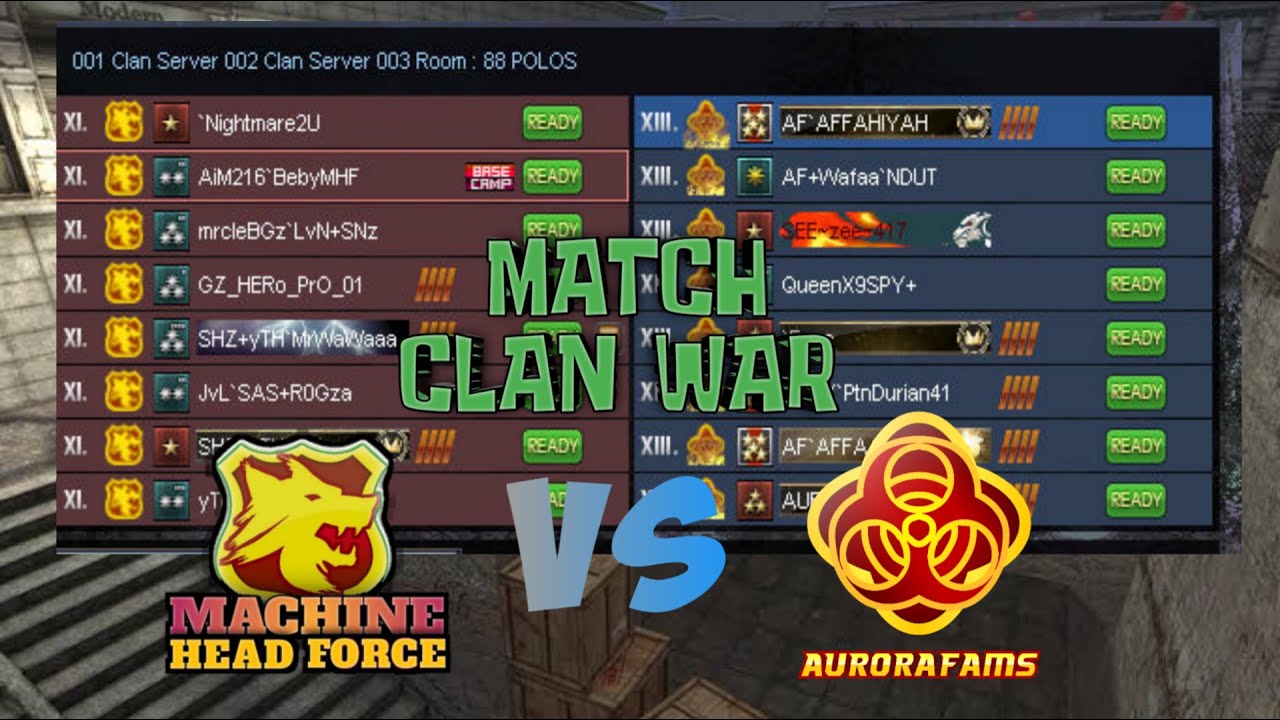 🔴 Point Blank Clan War - MHF VS AURORA FAMS !! Point Blank Zepetto ...
