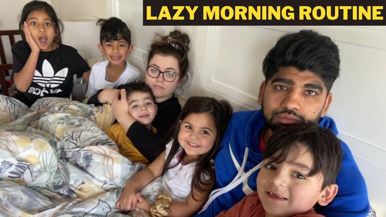 OUR LAZY MORNING ROUTINE | LOVELEEN VATS & COURTNEY VATS - YouTube