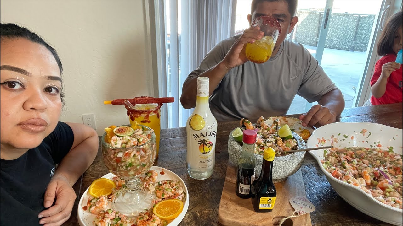 Probando ceviche de jaiva con camarón - YouTube