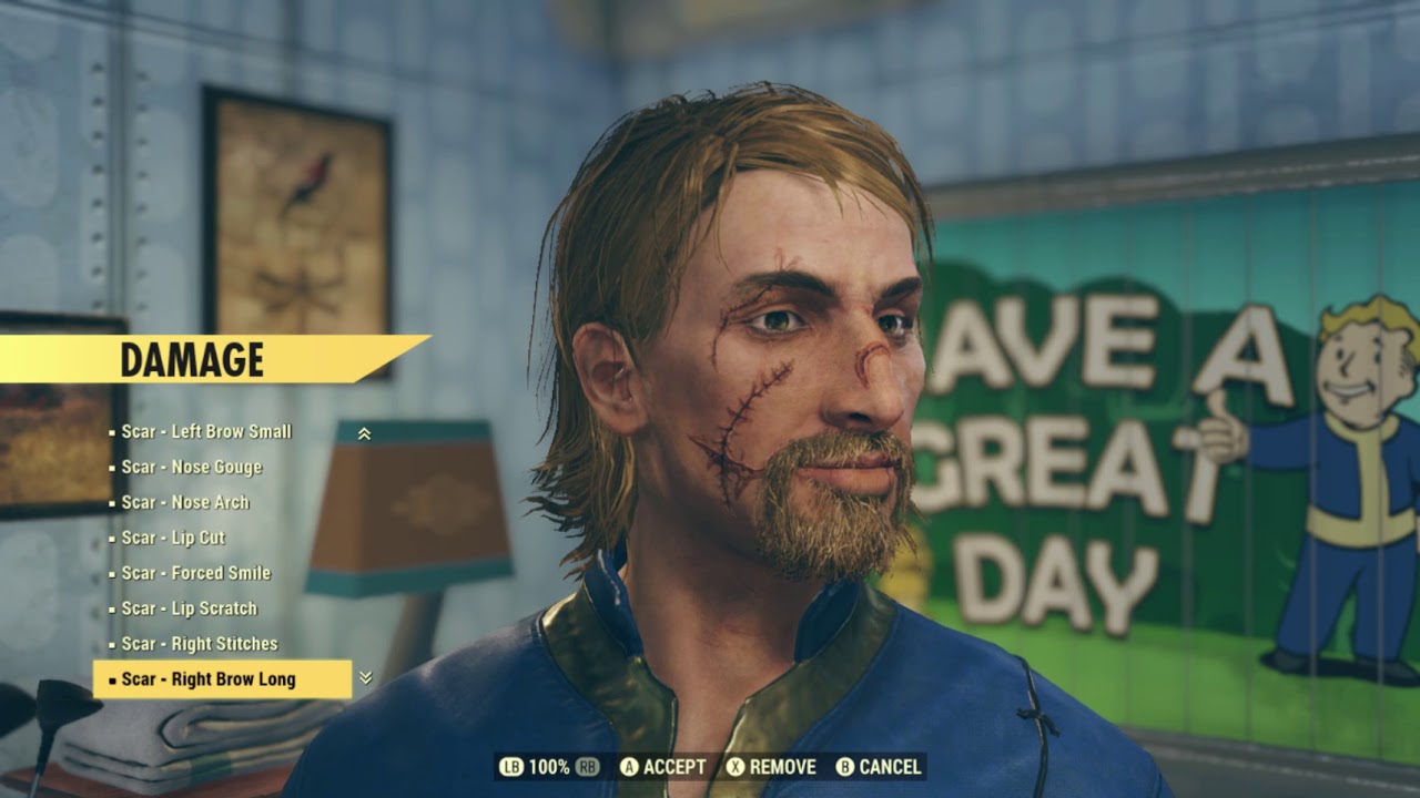 How to Add Multiple Scars Fallout 76 - YouTube