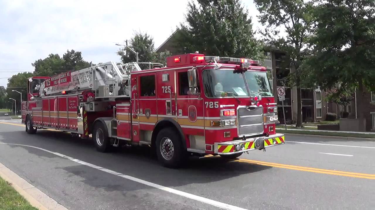 MCFRS Truck 725 and Medic 725 Responding - YouTube
