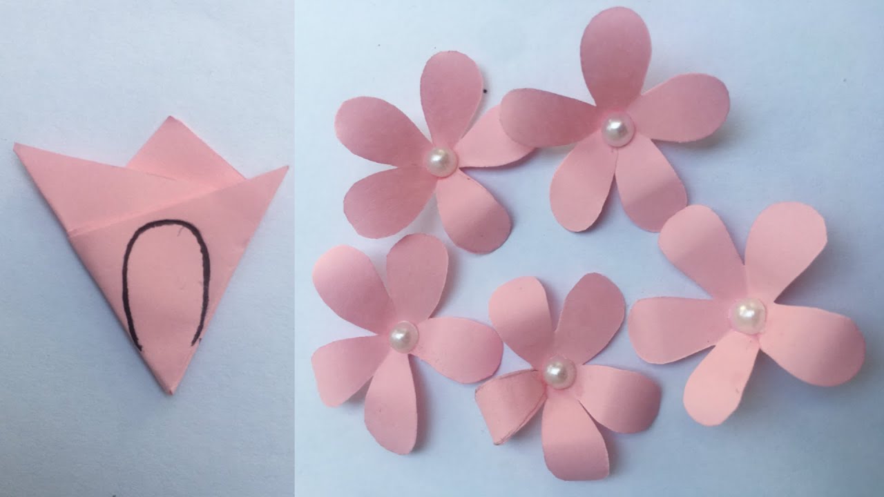 Easy Paper Flowers/Easy Handmade Paper Flower/Nethu Crafting 2024 - YouTube