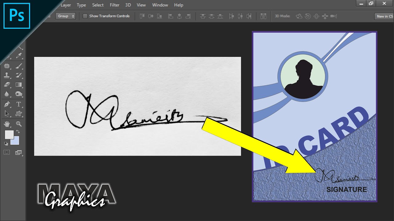 How to remove background of signature in Photoshop - YouTube