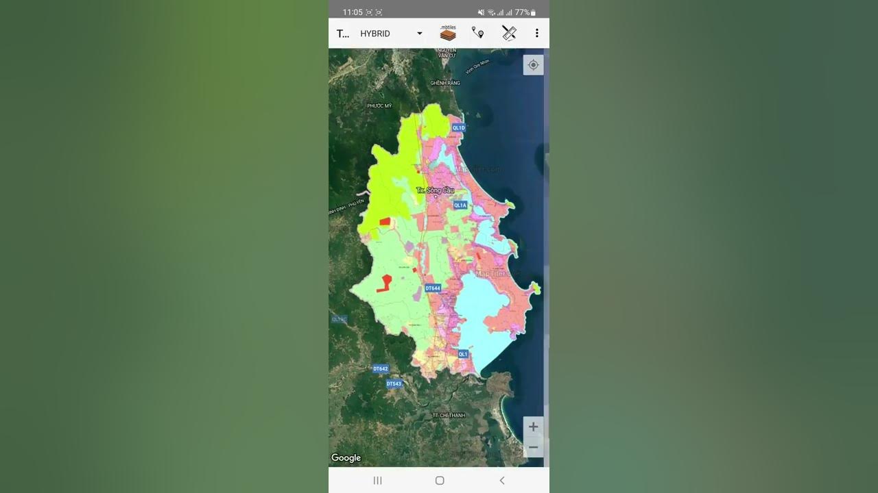Xem QH, KH SDĐ Sông Cầu - Phú Yên bằng ứng dụng Tọa độ VN + file ...