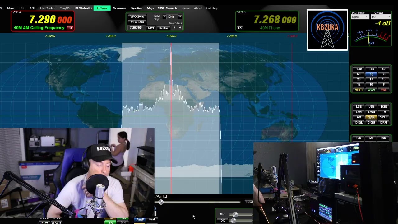 ESSB and AM w/ WA1HLR Ham Radio Live stream - 3/30/2021 - Flex 5000a ...