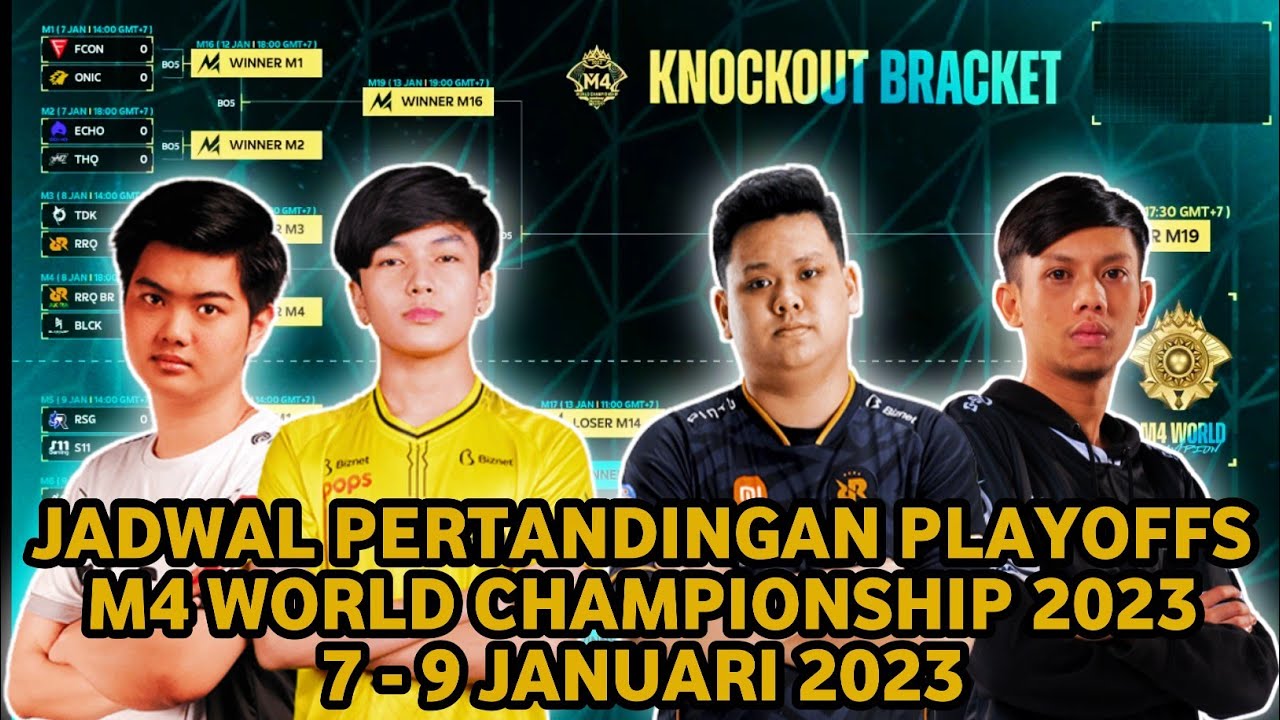 JADWAL M4 WORLD CHAMPIONSHIP 2023 BABAK PLAYOFFS TANGGAL 7 - 9 JANUARI ...