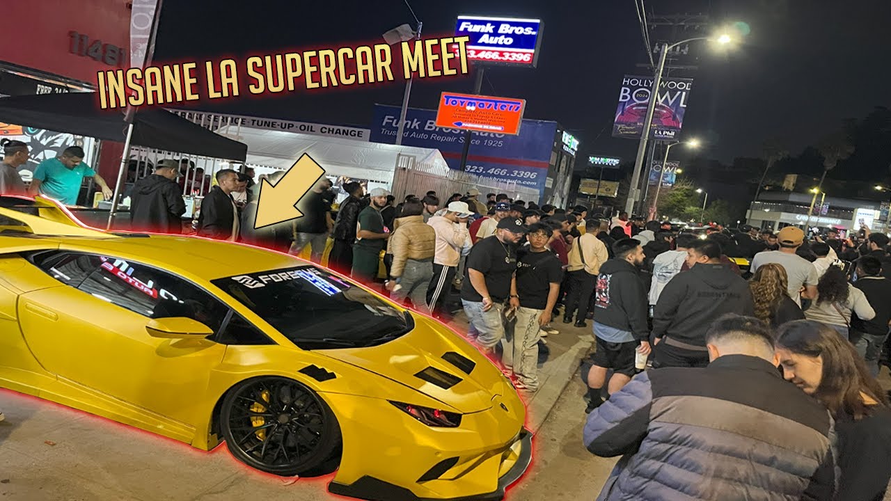 LA CAR MEETS ARE INSANE AT NIGHT! - YouTube
