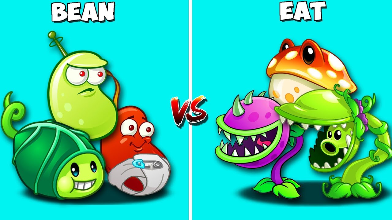 Team BEAN vs EAT - Which Team Plant Will Win? - PvZ 2 Team Plant Vs ...