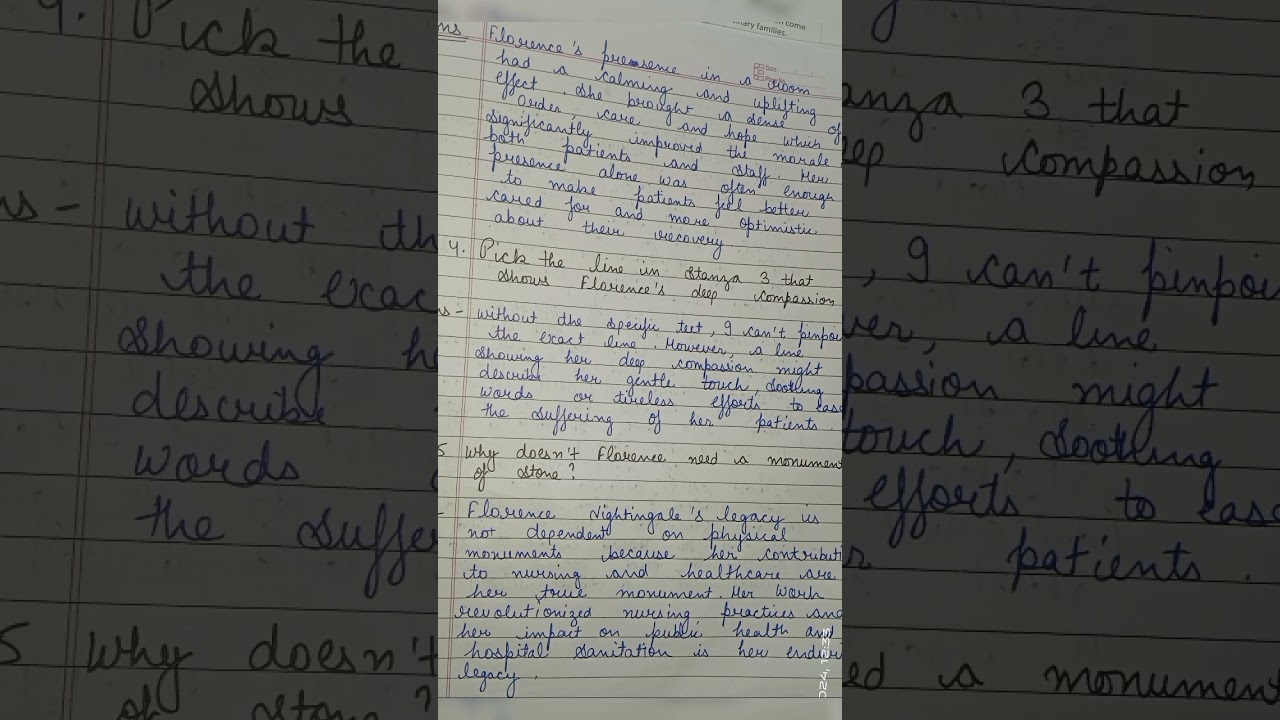 Florence Nightingale New Pathways Oxford Class 7 Questions And Answers Florence Nightingale New Pathways Oxford Class 7 Questions And Answers