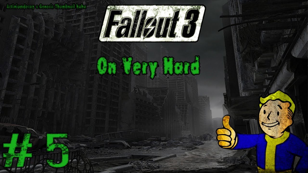 Let's Play Fallout 3 On Very Hard Part 5 - The Best Poem Ever - YouTube