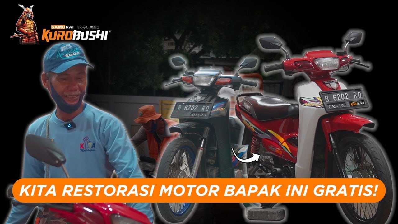 REPAINT MOTOR GRATIS UNTUK BAPAK INI! l SAMURAI BERBAGI - YouTube