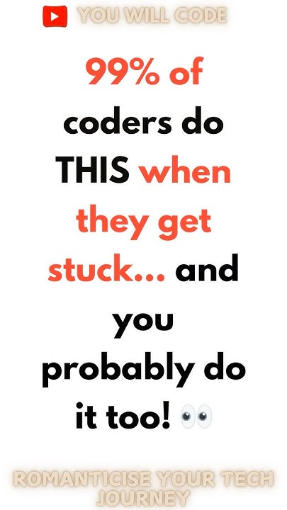 99% of coders do THIS when they get stuck! 💻😂 #coders #programmers #techtips #tech #dothis - YouTube