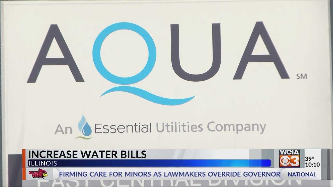 Aqua files to raise water utility rates in Illinois - YouTube