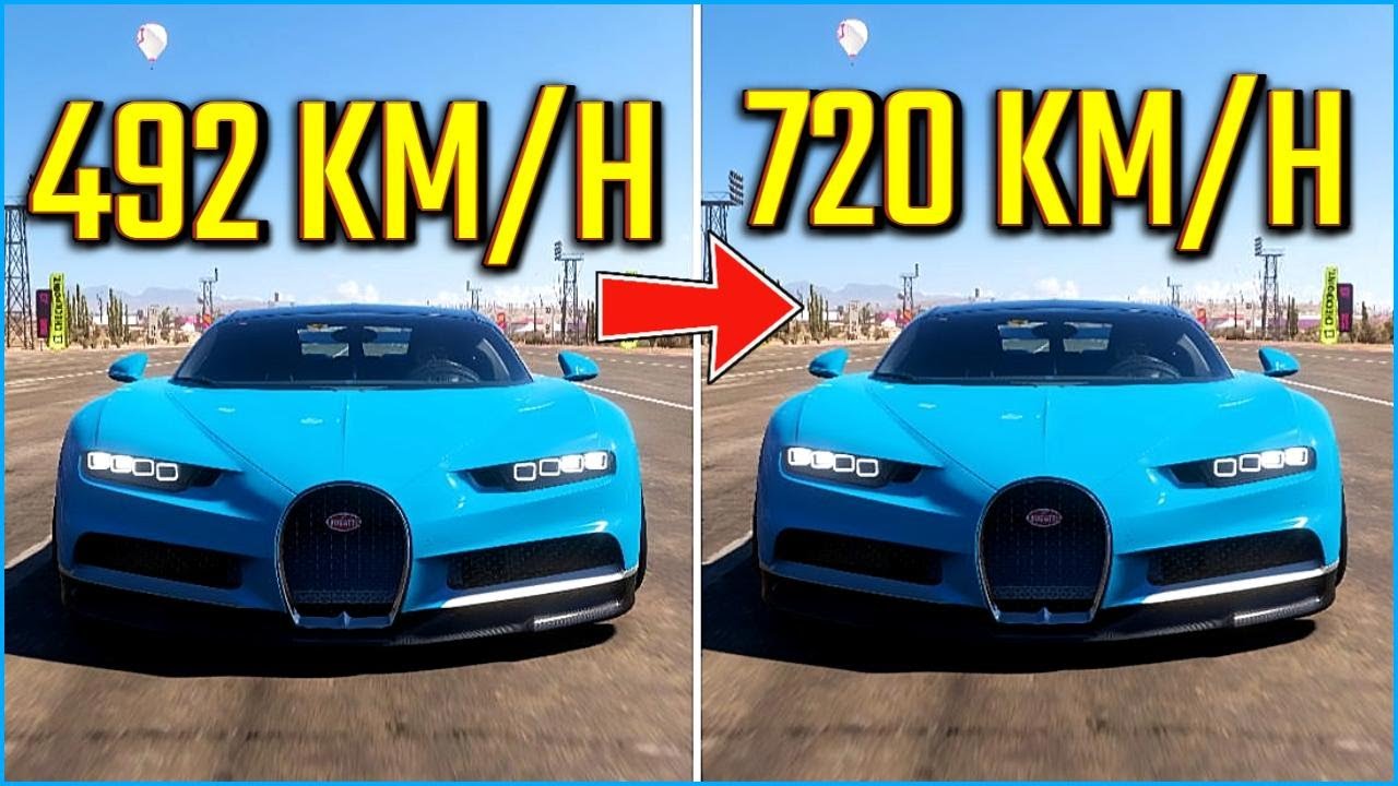 INSANE TOP SPEED! Bugatti Chiron Defies Speed Limits in Forza Horizon 5 ...