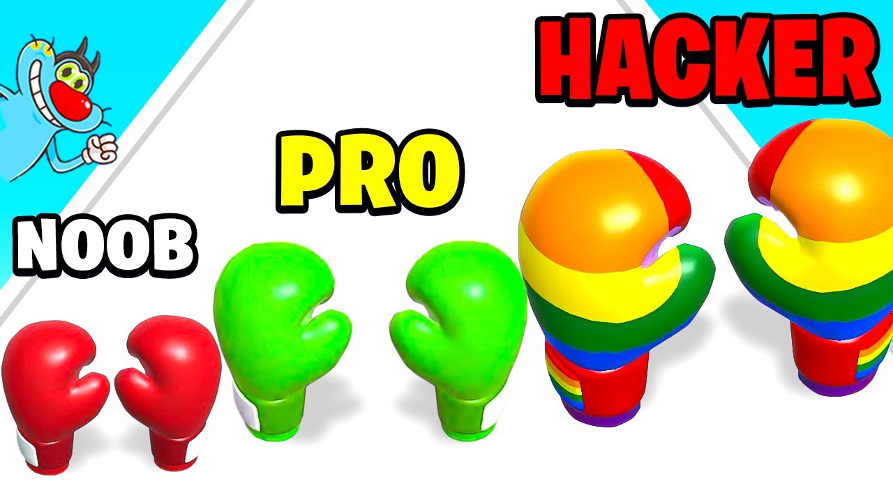 NOOB vs PRO vs HACKER vs | In Level- Up Boxing | With Oggy And Jack ...