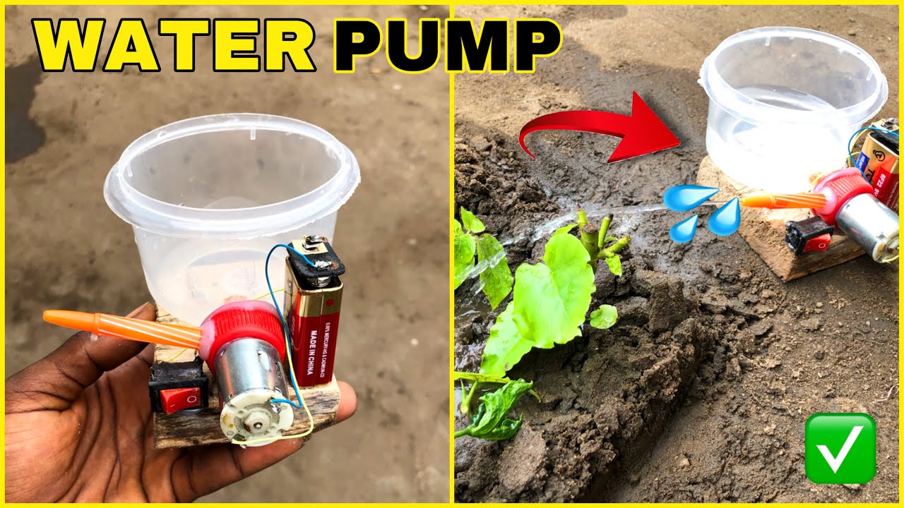 How To Make Water Pump At Home || Science Project || water pump @SC ...
