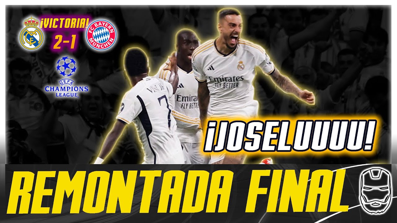 JOSELU DA UNA FINAL DE LA CHAMPIONS LEAGUE AL REAL MADRID Y UN GRAN ...