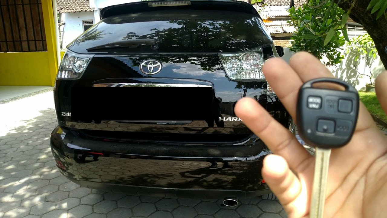 All key lost / duplikat kunci Remote Toyota Harrier tahun 2009 - YouTube