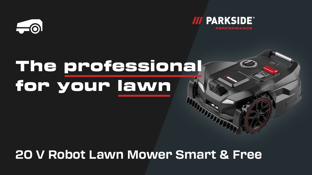 The new PARKSIDE PERFORMANCE robotic lawn mower PPAMR 1250 A1 Smart ...