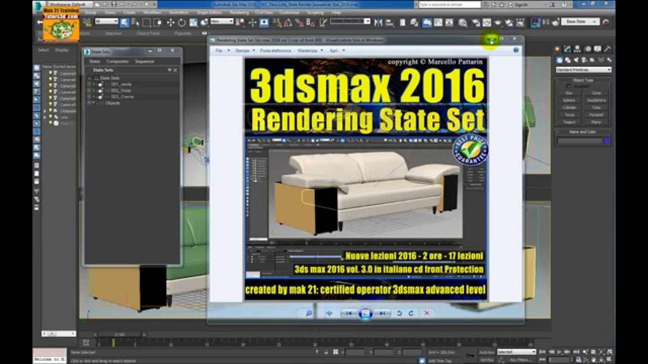 Video Corso Autodesk 3ds max 2016 State Set Presentazione - YouTube