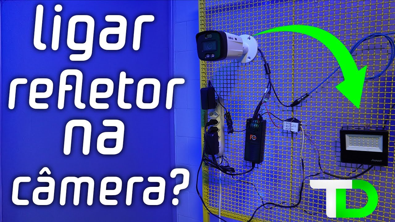 Como Ligar Refletor na Saida de Alarme da Câmera - YouTube