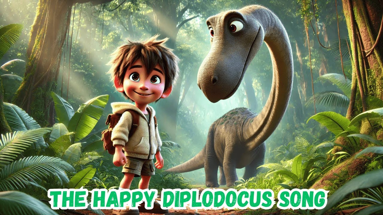The Happy Diplodocus Song : Fun Dino Adventure for Kids! 🦕🎶 - YouTube