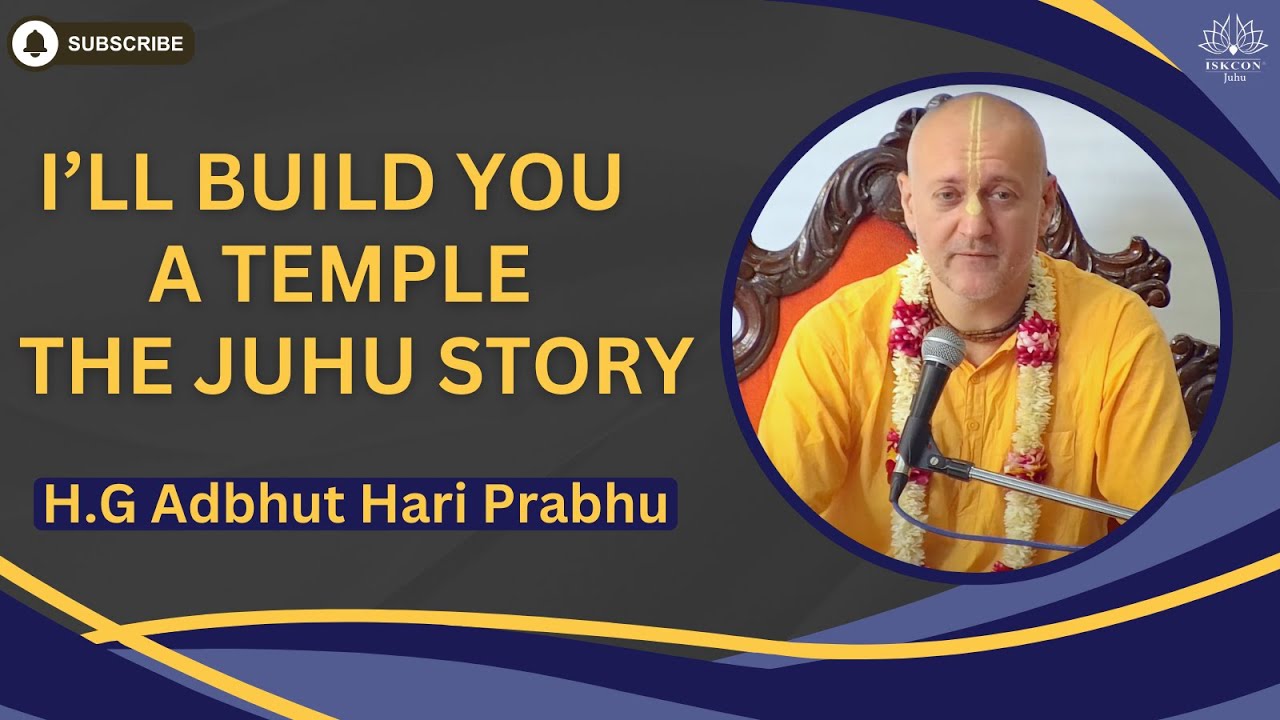 Book Reading, I'll Build you a Temple the Juhu Story By H.G Adbhut Hari ...