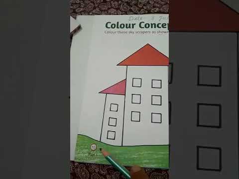 class first drawing page 10 colour concept - YouTube